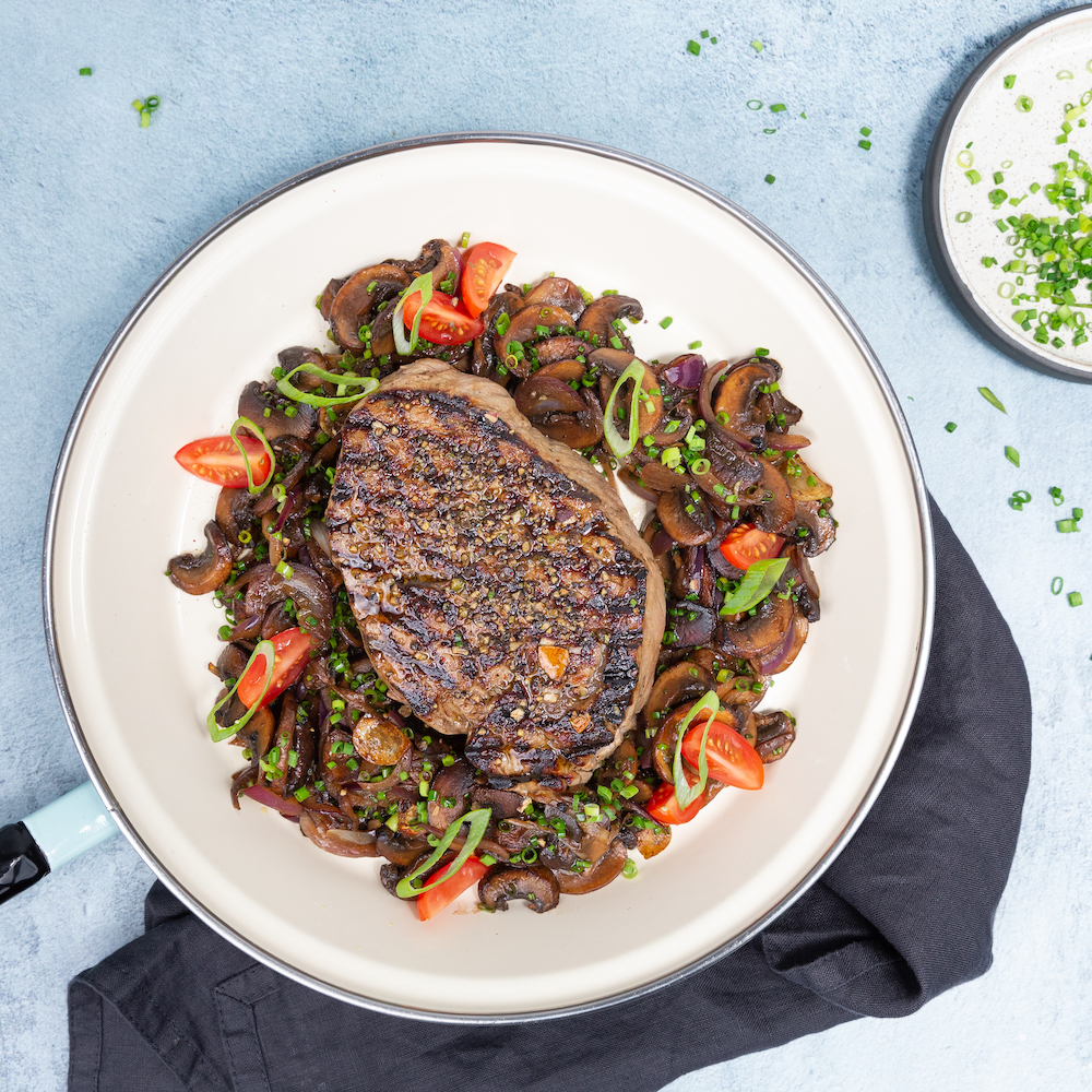 Saftiges Steak mit Champignons | Rezept | JUST SPICES®